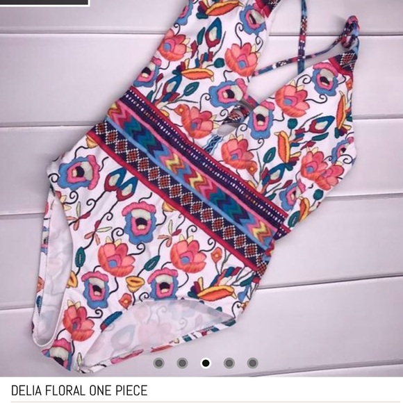 Aria Voss | Swim | Delia Floral One Piece By Aria Voss | Poshmark